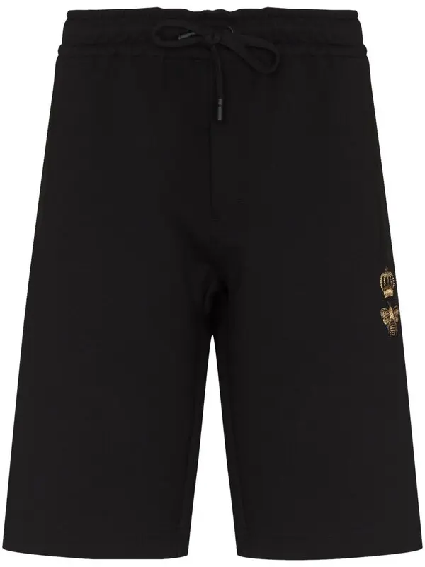 Dolce & Gabbana Embroidered Bee Drawstring Shorts