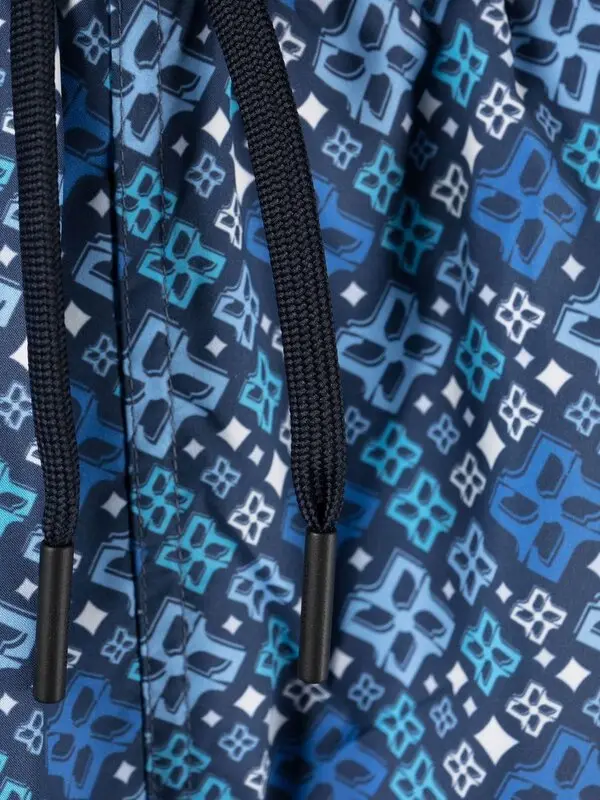 Tagliatore Pattern-print Swim Shorts