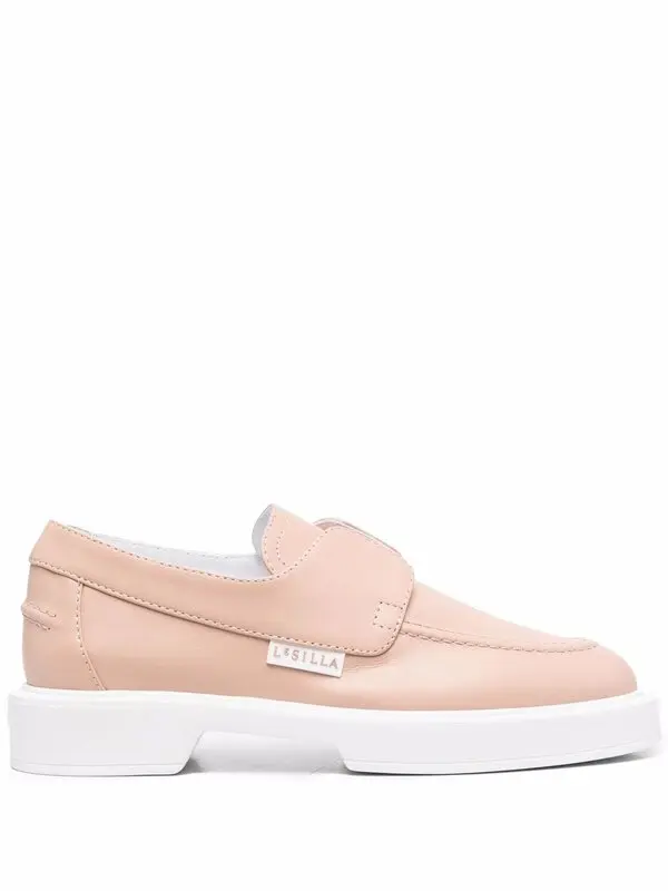 LE SILLA Two-tone Loafers - Neutrals
