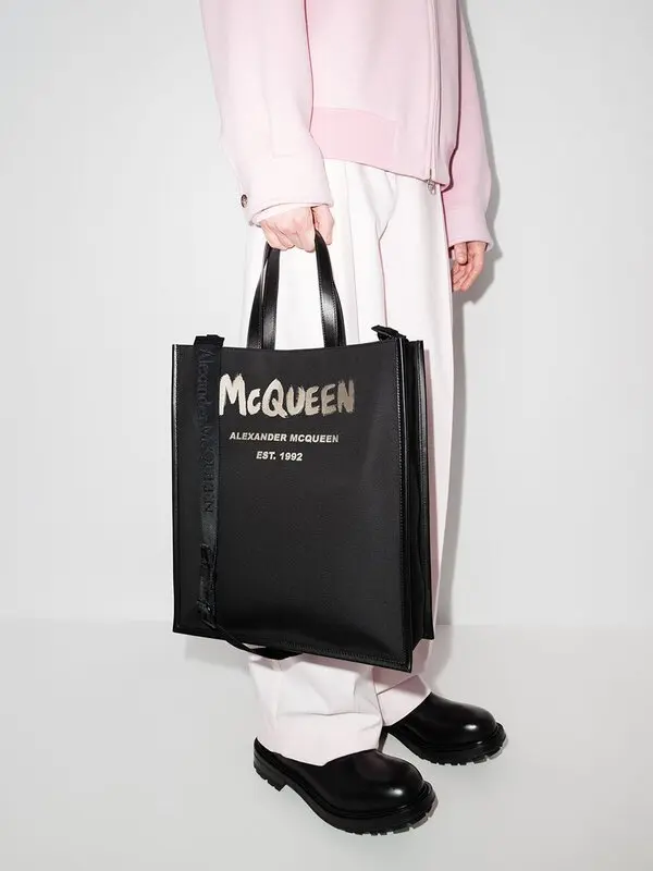 Alexander McQueen Logo Tote Bag