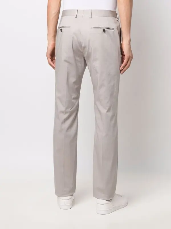 FERRAGAMO Mid-rise Straight-leg Trousers - Grey