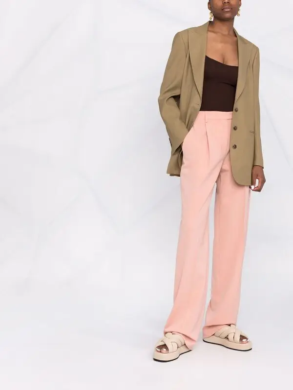 Alberta Ferretti High-waisted Wide-leg Trousers