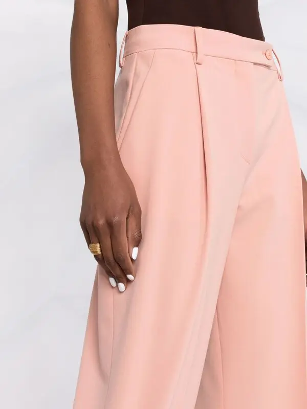 Alberta Ferretti High-waisted Wide-leg Trousers