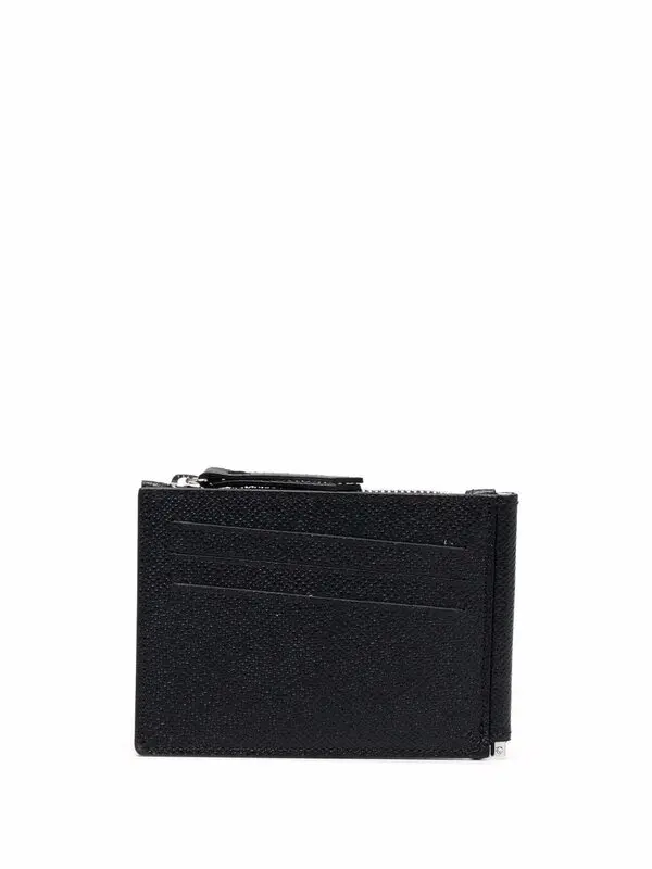MAISON MARGIELA Leather Money Clip Wallet - Black