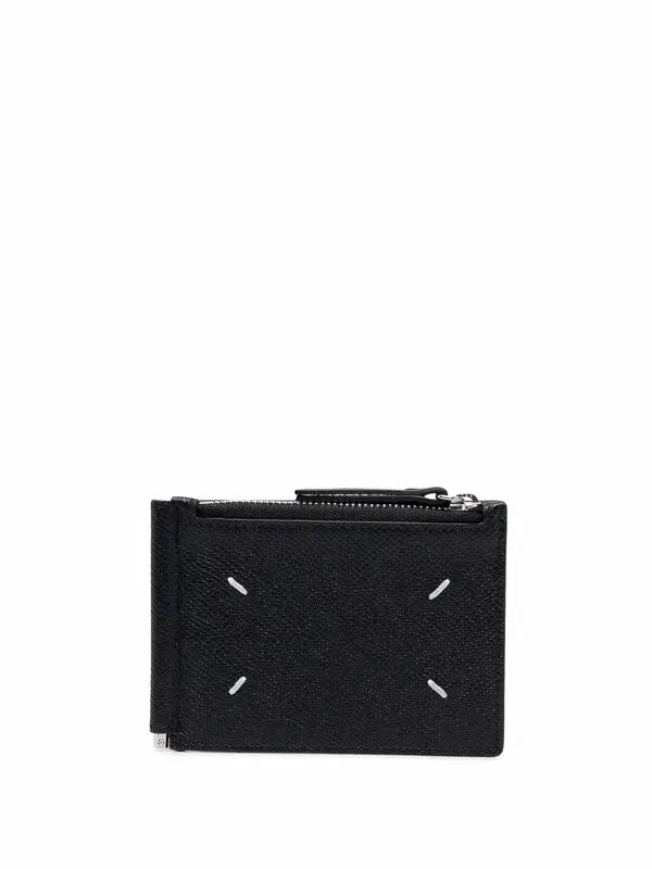 MAISON MARGIELA Four Stitches Leather Money Clip Wallet