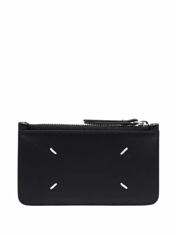 MAISON MARGIELA Four-stitch Leather Card Holder - Black