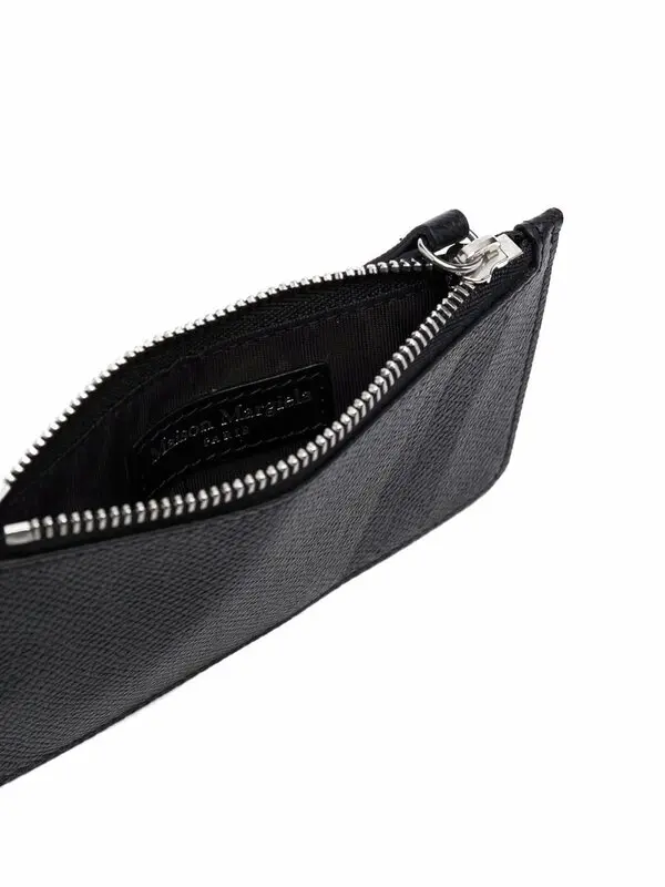 MAISON MARGIELA Four-stitch Leather Card Holder - Black