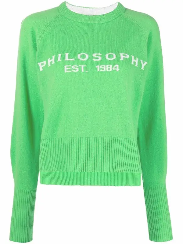Philosophy Di Lorenzo Serafini Logo-intarsia Crew-neck Jumper