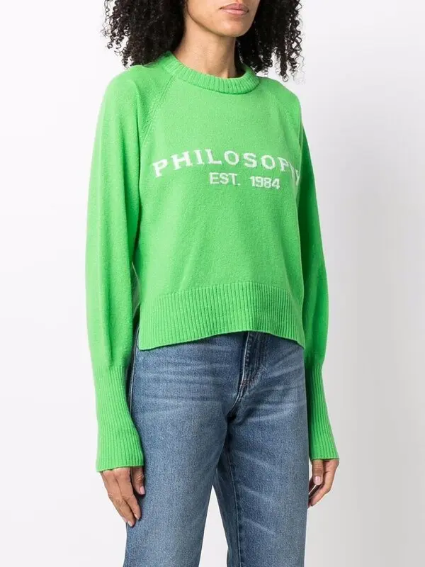 Philosophy Di Lorenzo Serafini Logo-intarsia Crew-neck Jumper