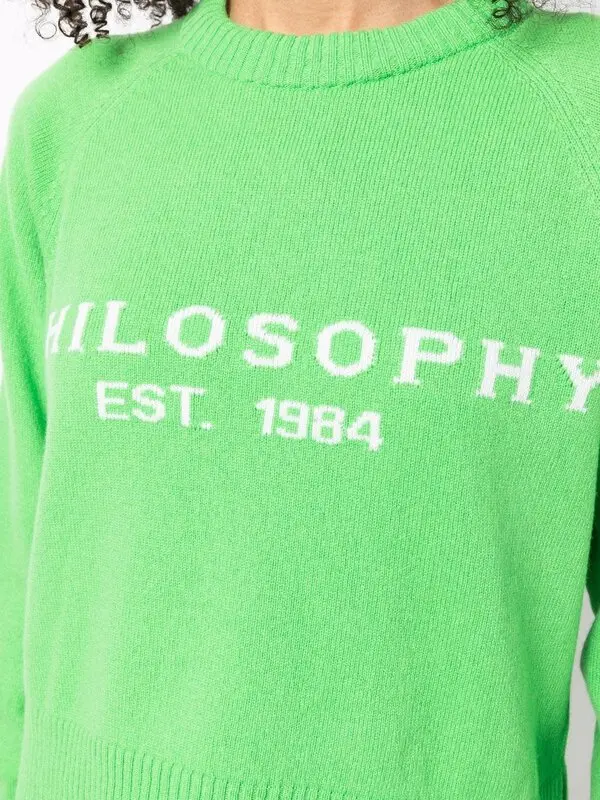 Philosophy Di Lorenzo Serafini Logo-intarsia Crew-neck Jumper