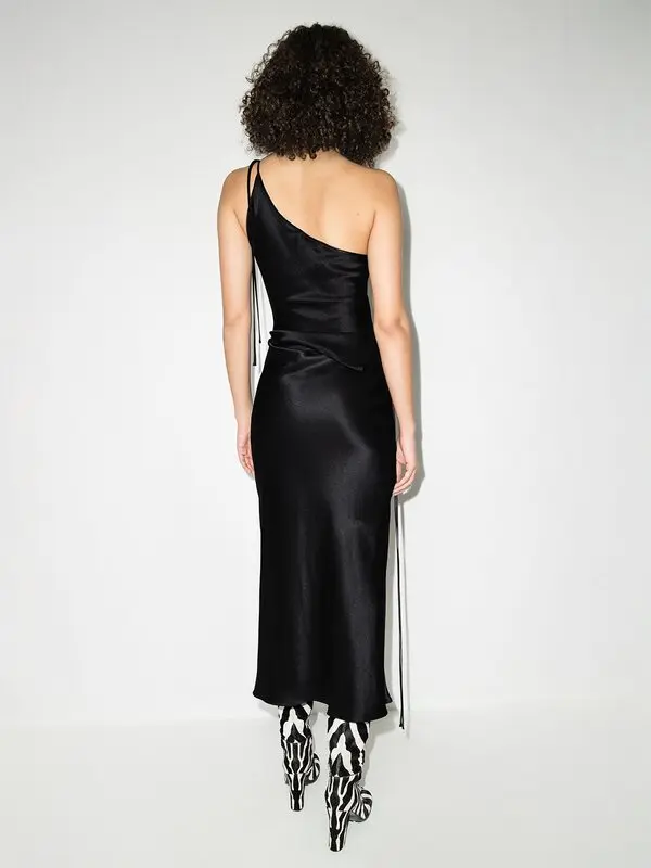 Matériel Asymmetric One-shoulder Dress