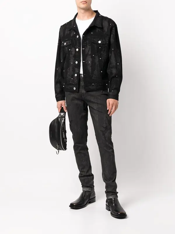 GOD'S MASTERFUL CHILDREN Harley Embellished Denim Jacket