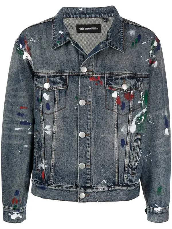 GOD'S MASTERFUL CHILDREN Artist Denim Jacket - Blue