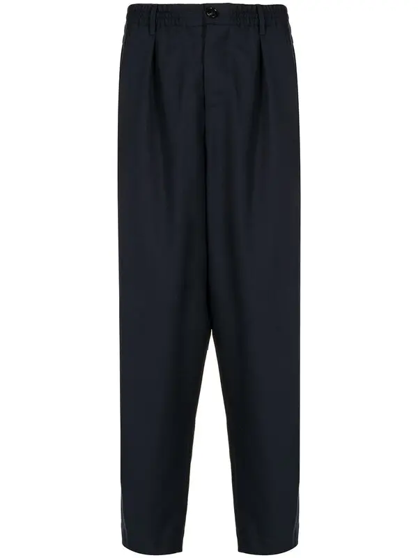 Marni Cropped Tapered Trousers - Blue