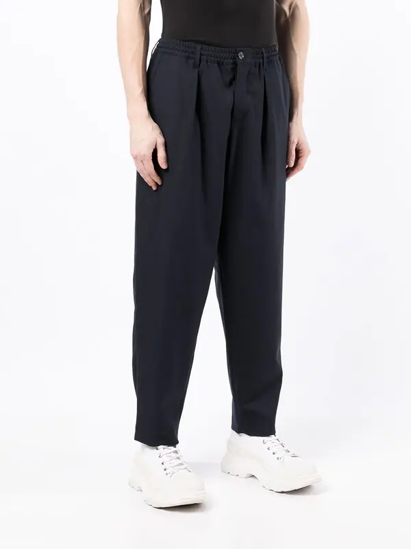 Marni Cropped Tapered Trousers - Blue