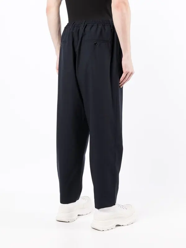Marni Cropped Tapered Trousers - Blue
