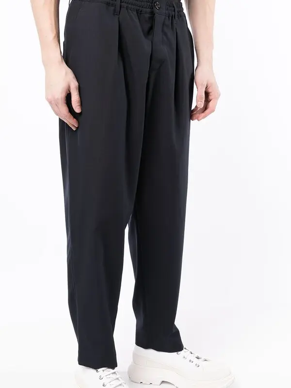 Marni Cropped Tapered Trousers - Blue