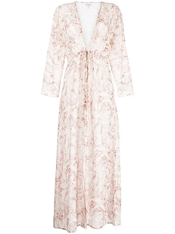 Evarae Paisley-print Silk Maxi Dress