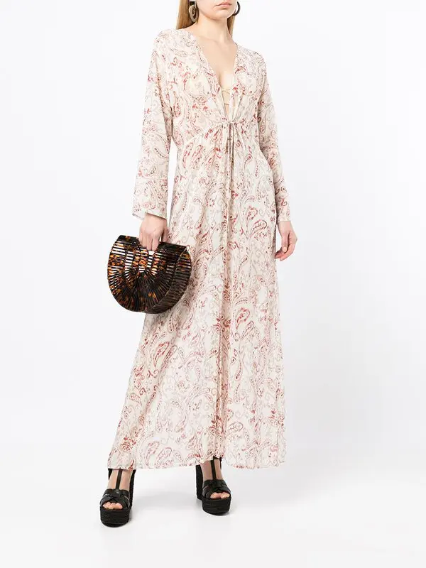 Evarae Paisley-print Silk Maxi Dress