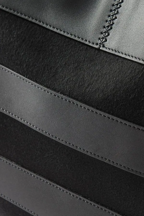 Gabriela Hearst Mcewan Paneled Leather And Cashmere Tote