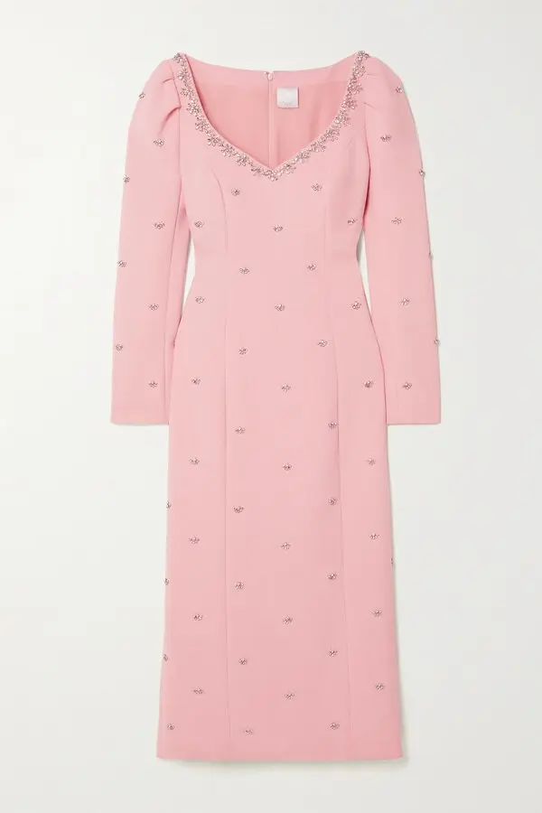 light pink midi dress casual Folly Baby Pink Flutter Sleeve Midi Dress