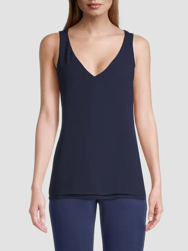 Lilly Pulitzer® Florin V-neck Tank Top - True Navy