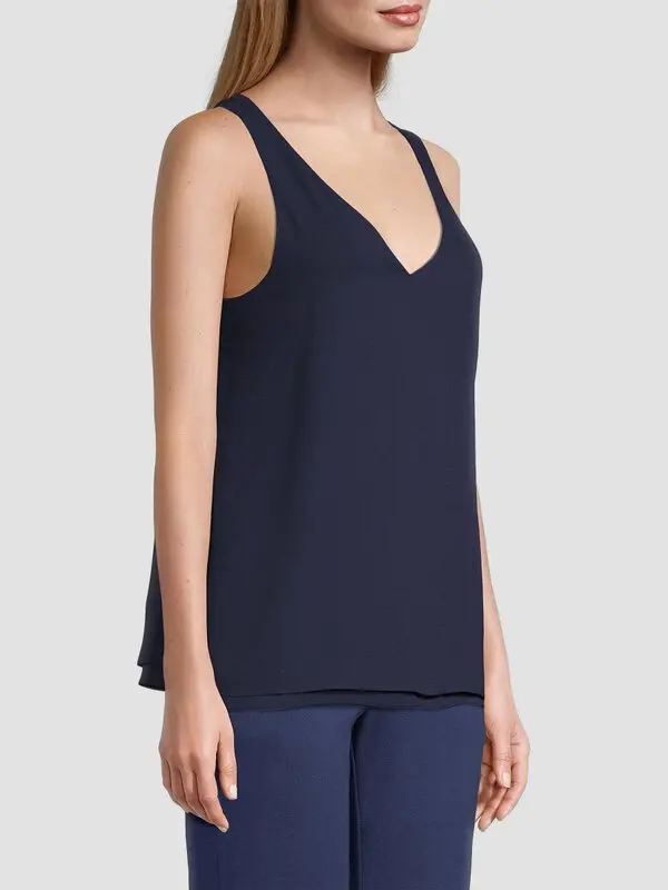 Lilly Pulitzer® Florin V-neck Tank Top - True Navy