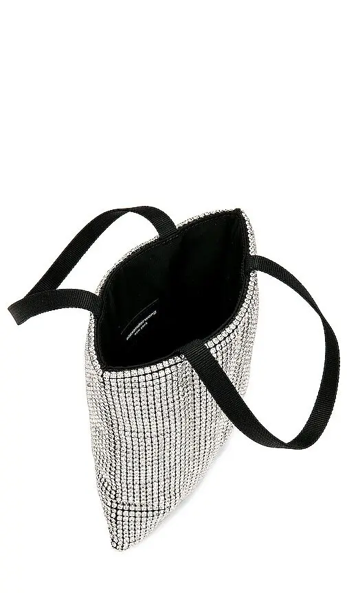 Alexander Wang Heiress Quilted Tote In Metallic Silver In White 