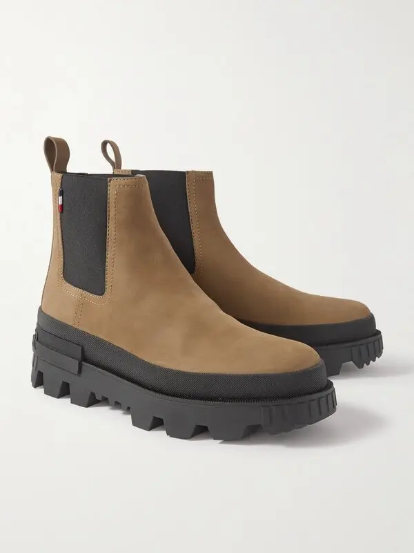 Moncler Suede Chelsea Boots