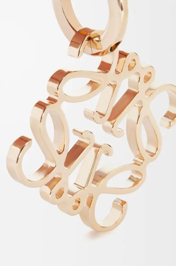 Loewe Anagram Keyring - Rose Gold