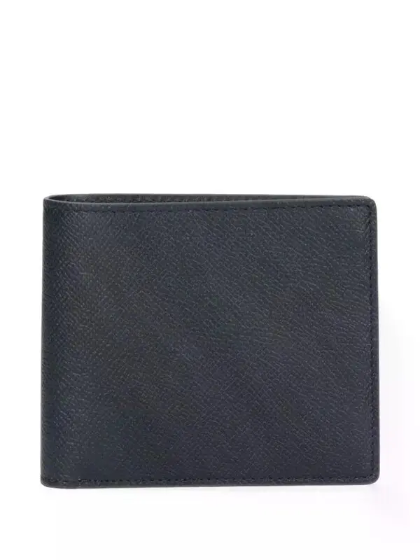 MAISON MARGIELA Four Stitches Grain-texture Bifold Wallet - Black