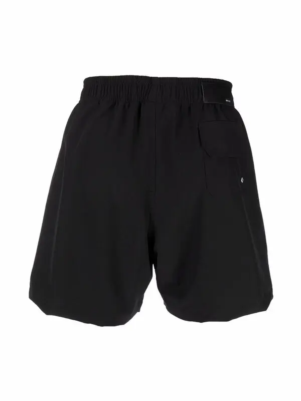 Amiri Logo-print Swimming Shorts - Black