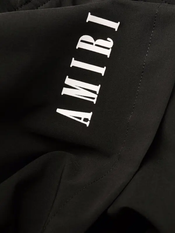 Amiri Logo-print Swimming Shorts - Black