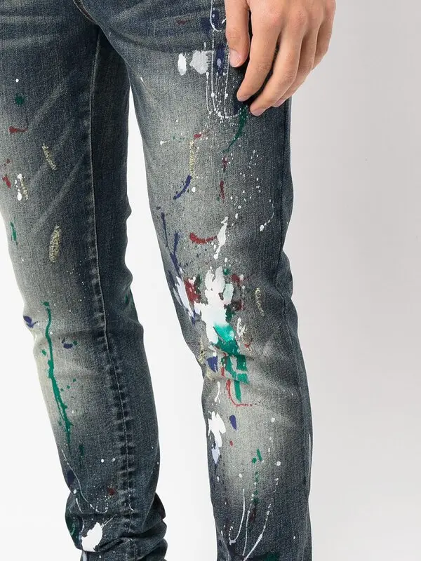 GOD'S MASTERFUL CHILDREN Hand-painted Jeans
