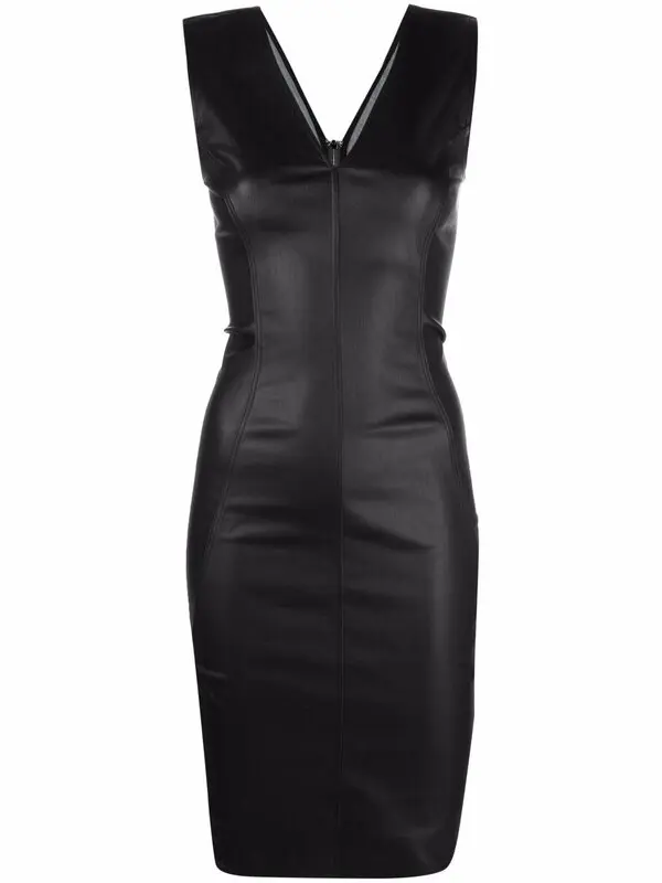 Rick Owens Stretch V-neck Dress