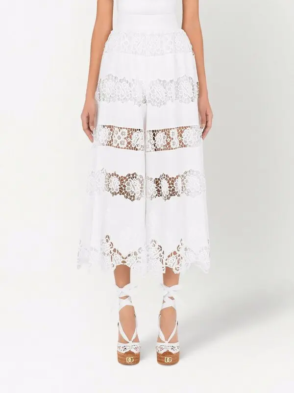 Dolce & Gabbana Embroidered Culotte Trousers