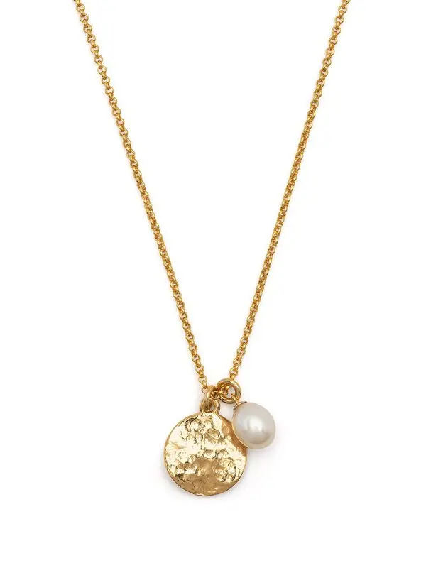 DOWER & HALL Pearl Detail Necklace - Gold