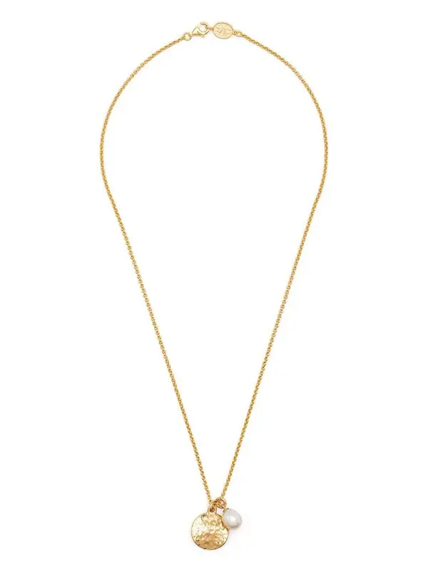 DOWER & HALL Pearl Detail Necklace - Gold