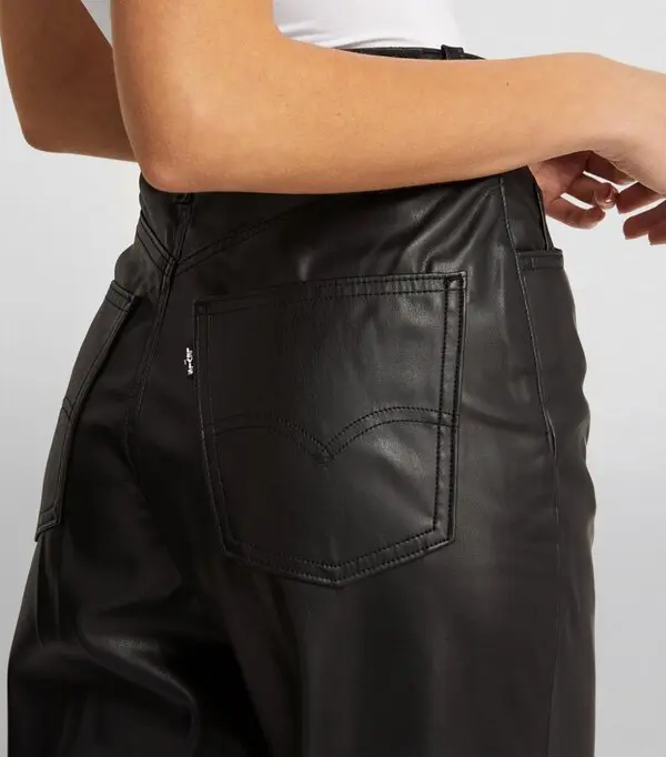 LEVI'S Faux Leather '70s High Flare Jeans