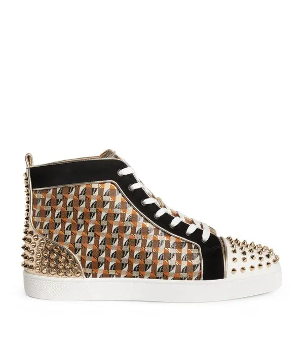 CHRISTIAN LOUBOUTIN Lou Spikes 2 Canvas Sneakers