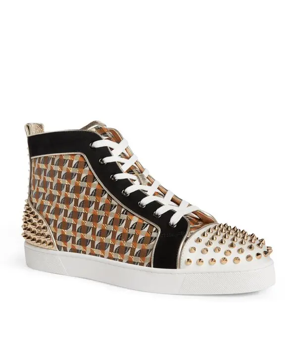 CHRISTIAN LOUBOUTIN Lou Spikes 2 Canvas Sneakers