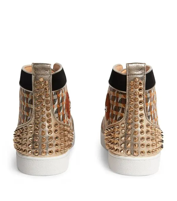 CHRISTIAN LOUBOUTIN Lou Spikes 2 Canvas Sneakers
