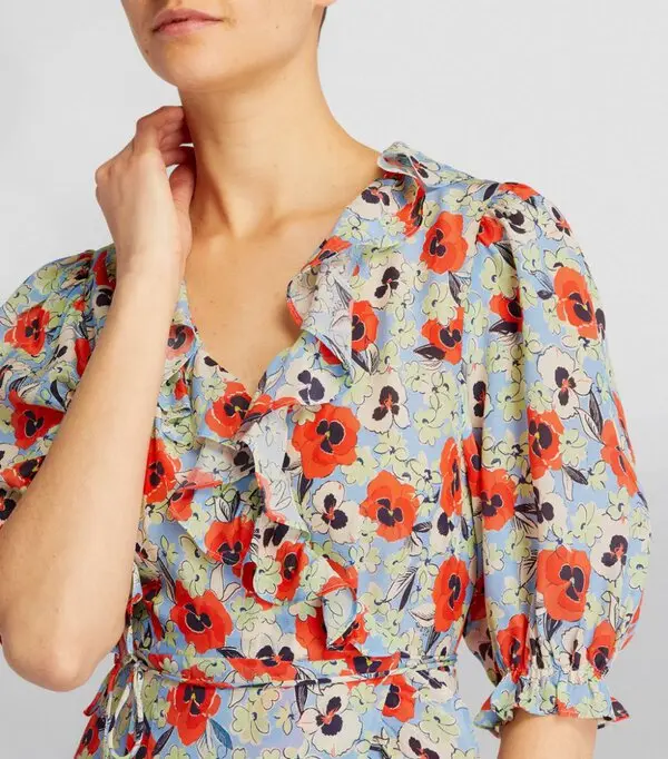 Rixo Nina Wrap Dress