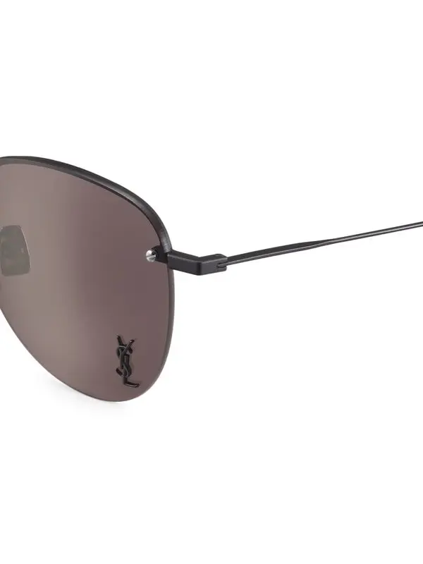 Saint Laurent Monogram Pin 61mm Aviator Sunglasses