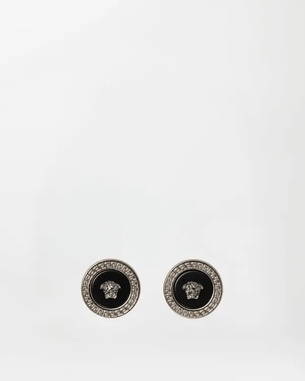 Versace Medusa Stud Earrings - Silver