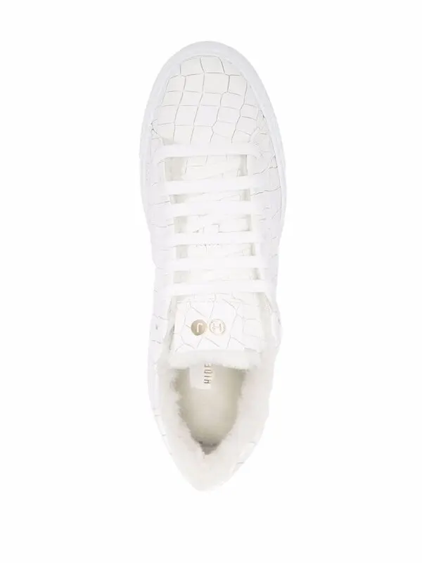 HIDE&JACK Crocodile-effect Low-top Sneakers