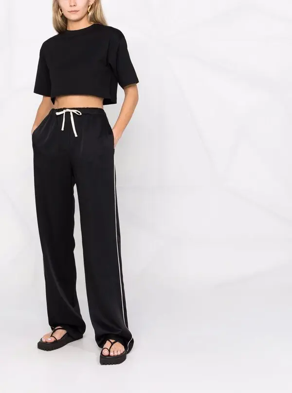 Loulou De Saison Gupo Cropped T-shirt - Black