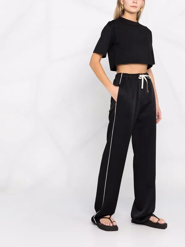 Loulou De Saison Gupo Cropped T-shirt - Black