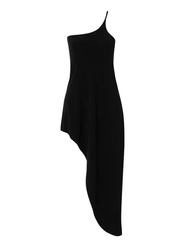 Norma Kamali Asymmetric Stretch-jersey Dress