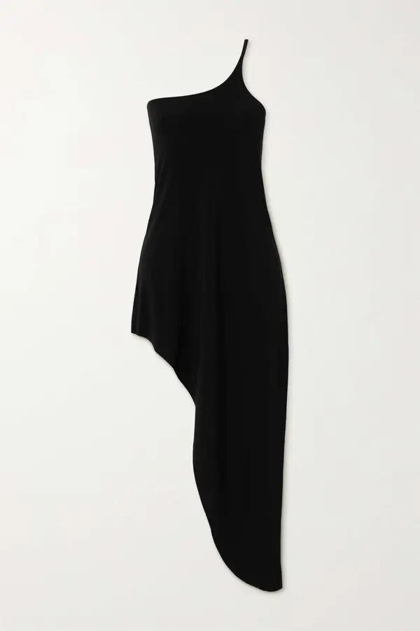 Norma Kamali Asymmetric Stretch-jersey Dress